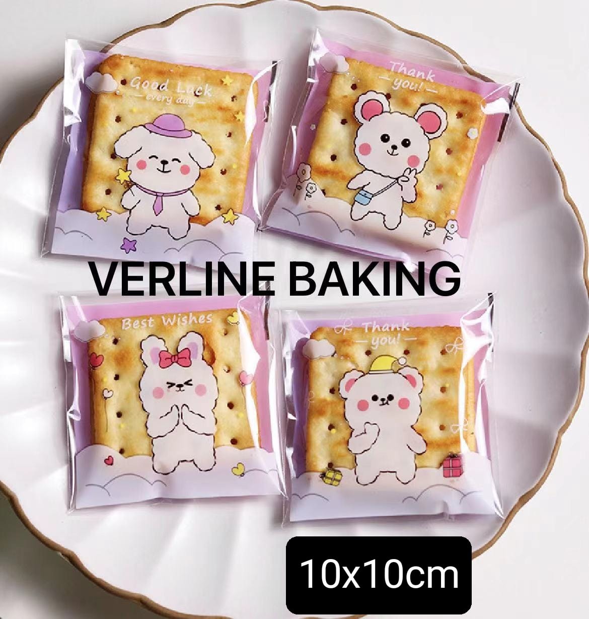 100 PCS PLASTIK KEMASAN KUE PLASTIK PIE PLASTIK PIE SUSU PLASTIK ...