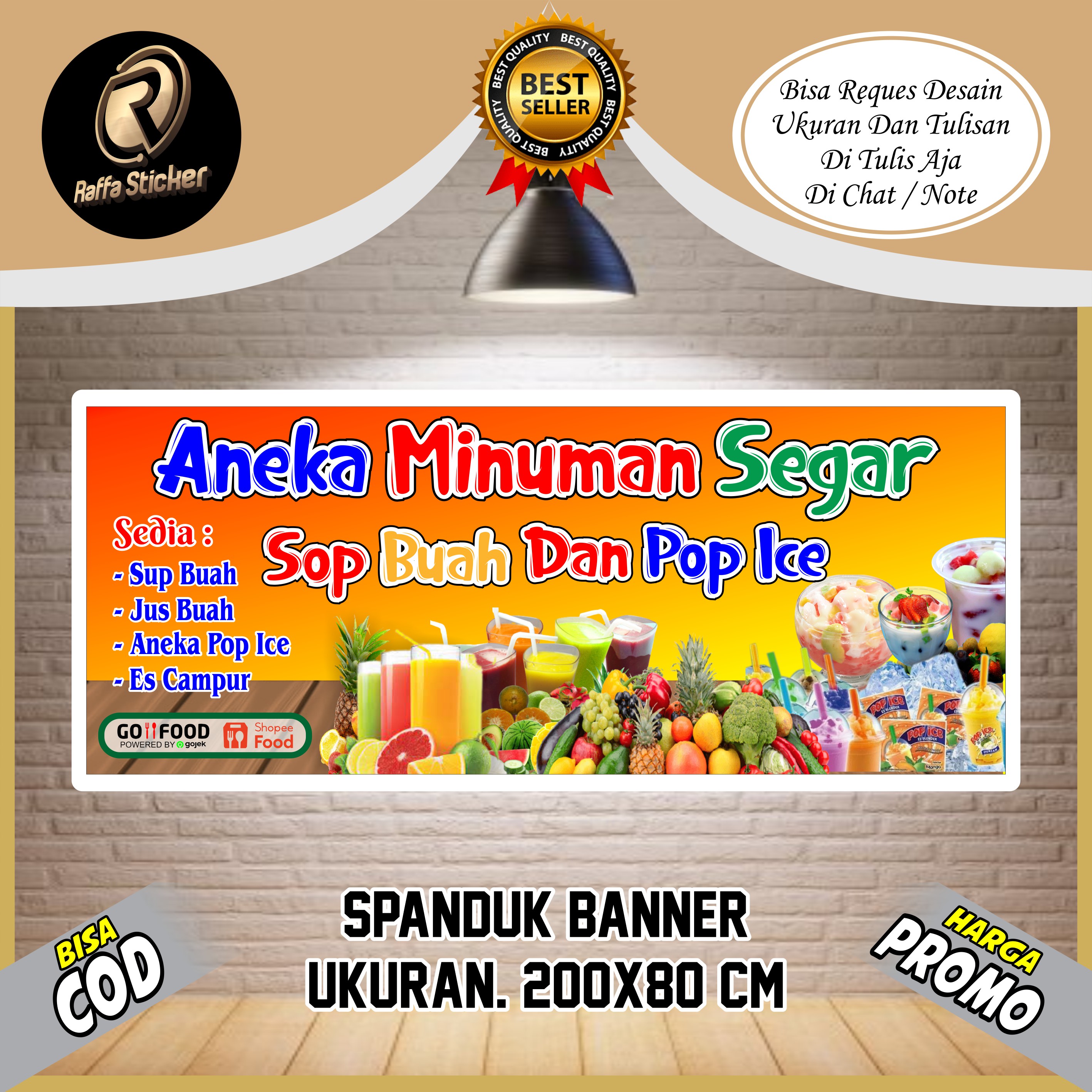 Spanduk Banner Backdrop Spanduk Aneka Minuman / Banner Sop Buah ...