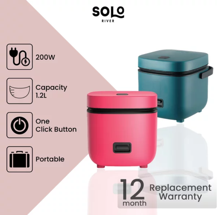 Smart Rice Cooker Mini 1.2L Penanak Nasi Minimalis Praktis 200 Watt ...