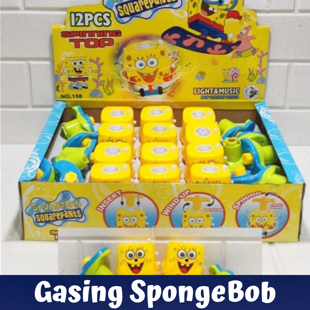 Mainan anak gasing SpongeBob gangsing Beyblade terbaru ada efek suara ...