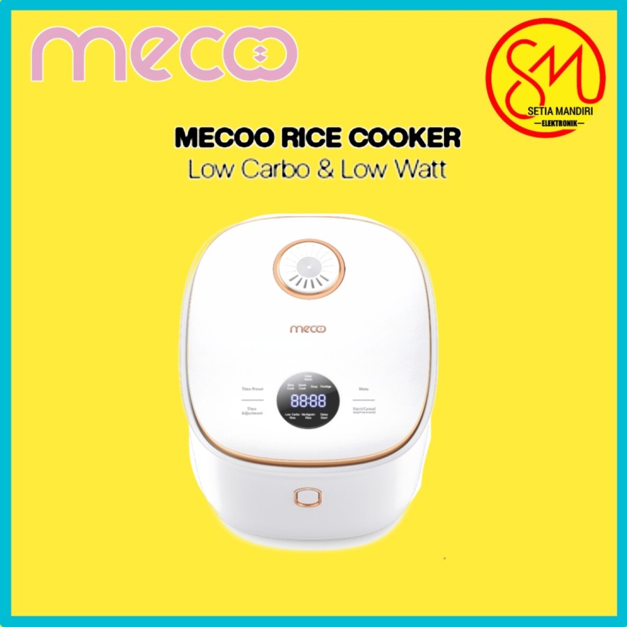 MECOO RICE COOKER LOW CARBO MOST AESTHETIC LOW SUGAR 400W LOW WATT 1.5L ...