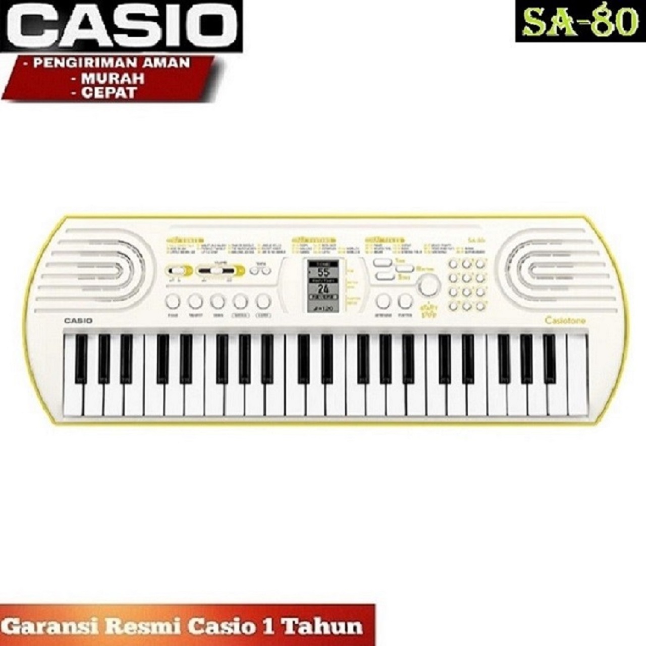 Keyboard Piano CASIO SA-80 & SA-81 / SA80 & SA81/ SA 80 & SA 81 Garansi ...