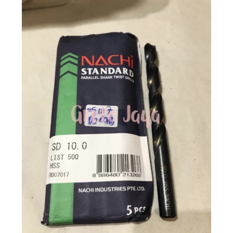 ( 10mm ) Matabor Mata Bor Nachi Besi Aluminium HSS Drill Dril Drills 10 ...