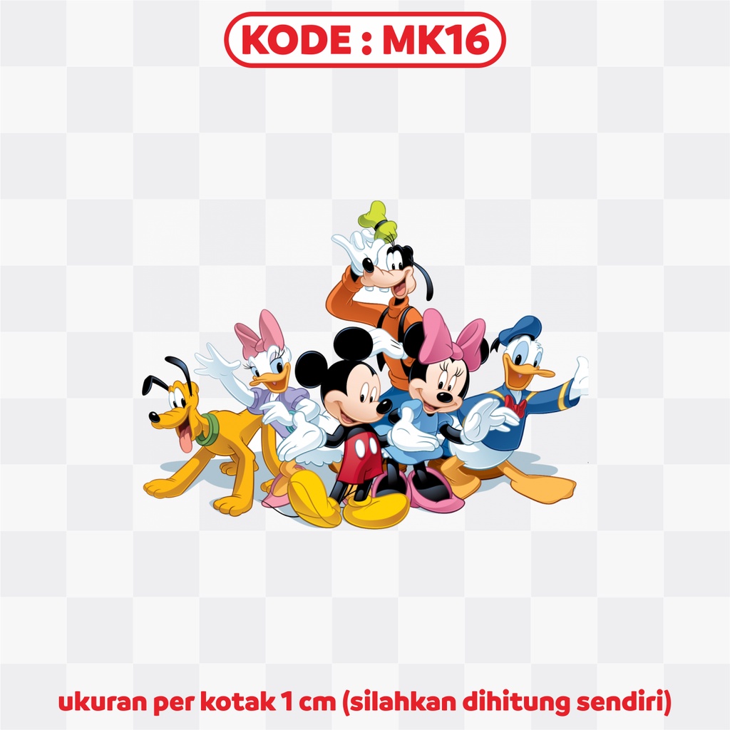 Stiker Baju Sablon Setrika Aesthetic // Sticker Iron - MICKEY MOUSE ...