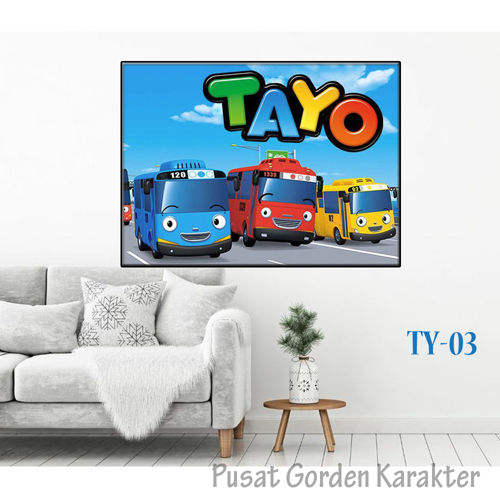 Pajangan Dinding Dekorasi Hiasan Dinding Rumah Karakter Tayo Series ...