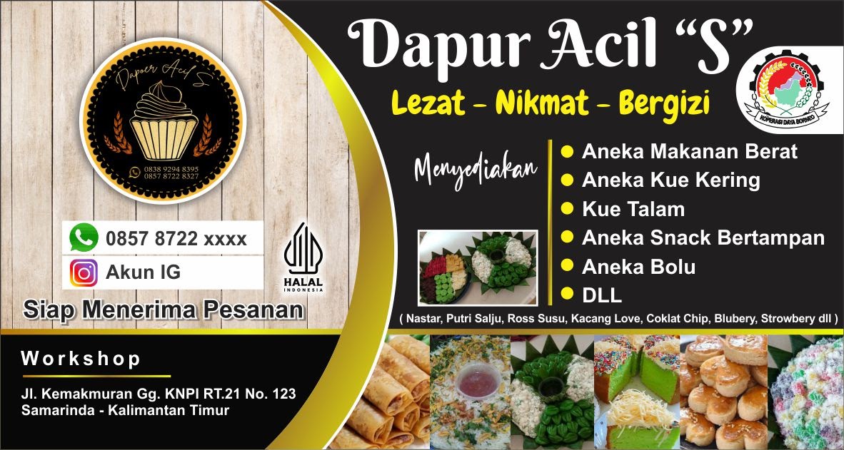 SPANDUK BANNER CATERING RUMAHAN BISNIS CATERING UKURAN 200X60 BISA ...