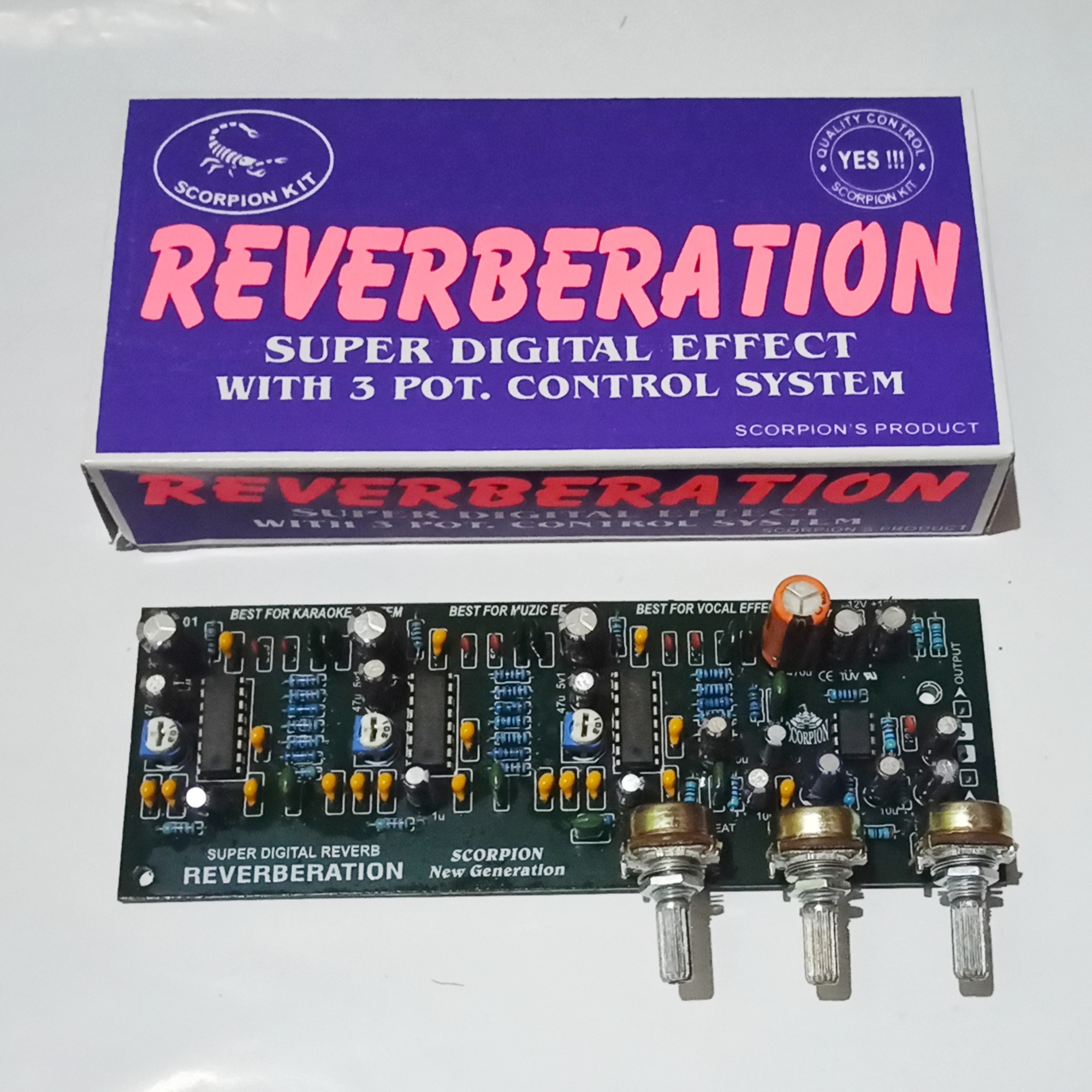 Reverb 3 IC Super Digital Effect Dengan 3 Pot Control System | Lazada ...
