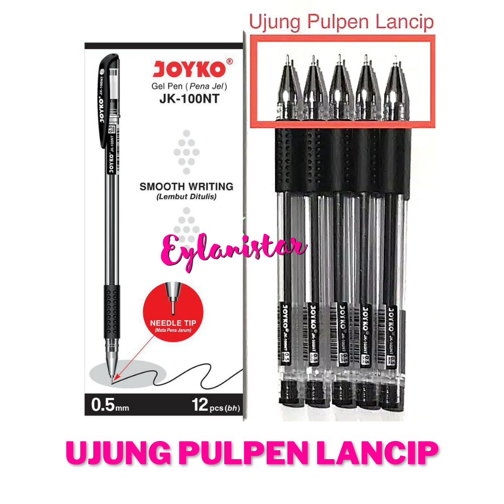 Pulpen Joyko 1 Pak Gel Lancip Jk-100Nt 12 pcs | Lazada Indonesia