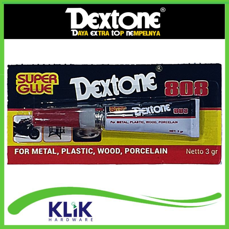 Dextone Lem Super Glue Power Glue Instant 808 | Lazada Indonesia