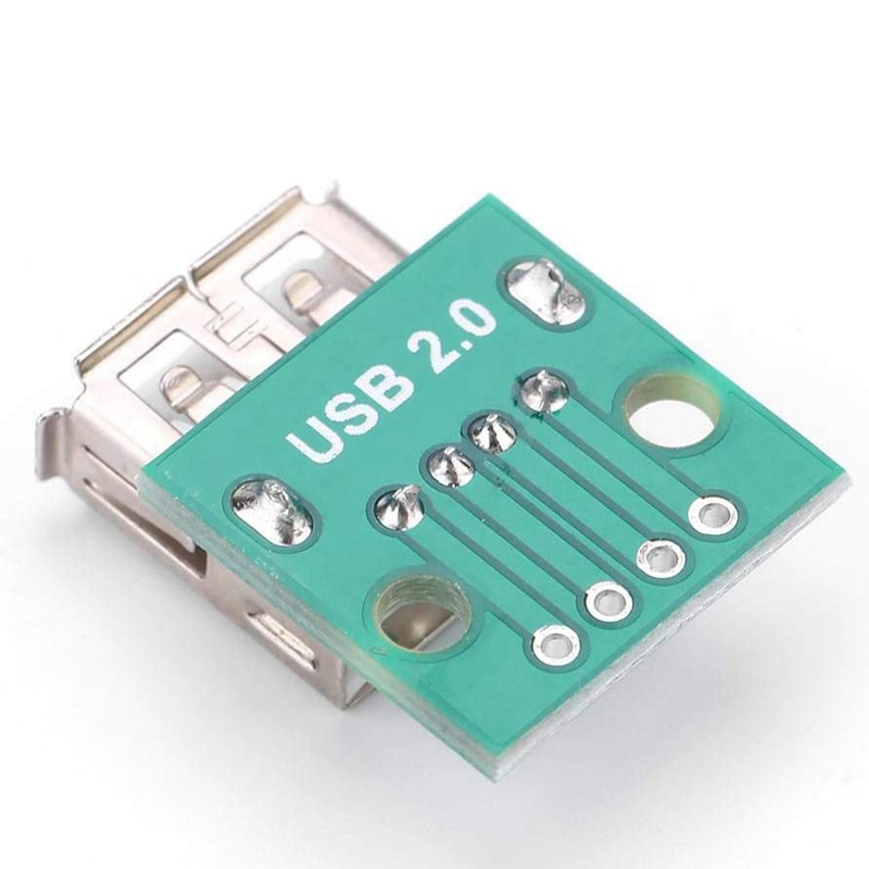 10 Pieces of USB Adapter Board, 2.54mm USB to DIP Adapter Board USB ...