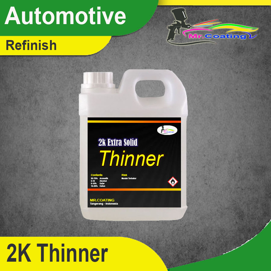 Thinner 2K Slow Dry / Thinner PU 2K / High Solid / 1 Liter | Lazada ...