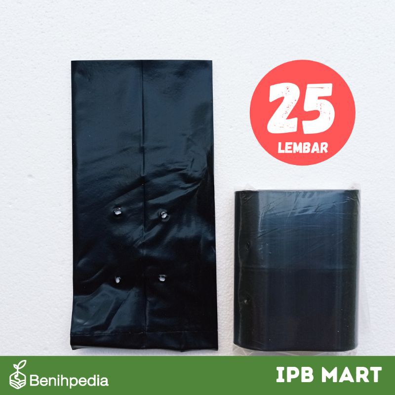 [25 lembar] Polybag Hitam Ukuran 25x25 | Lazada Indonesia