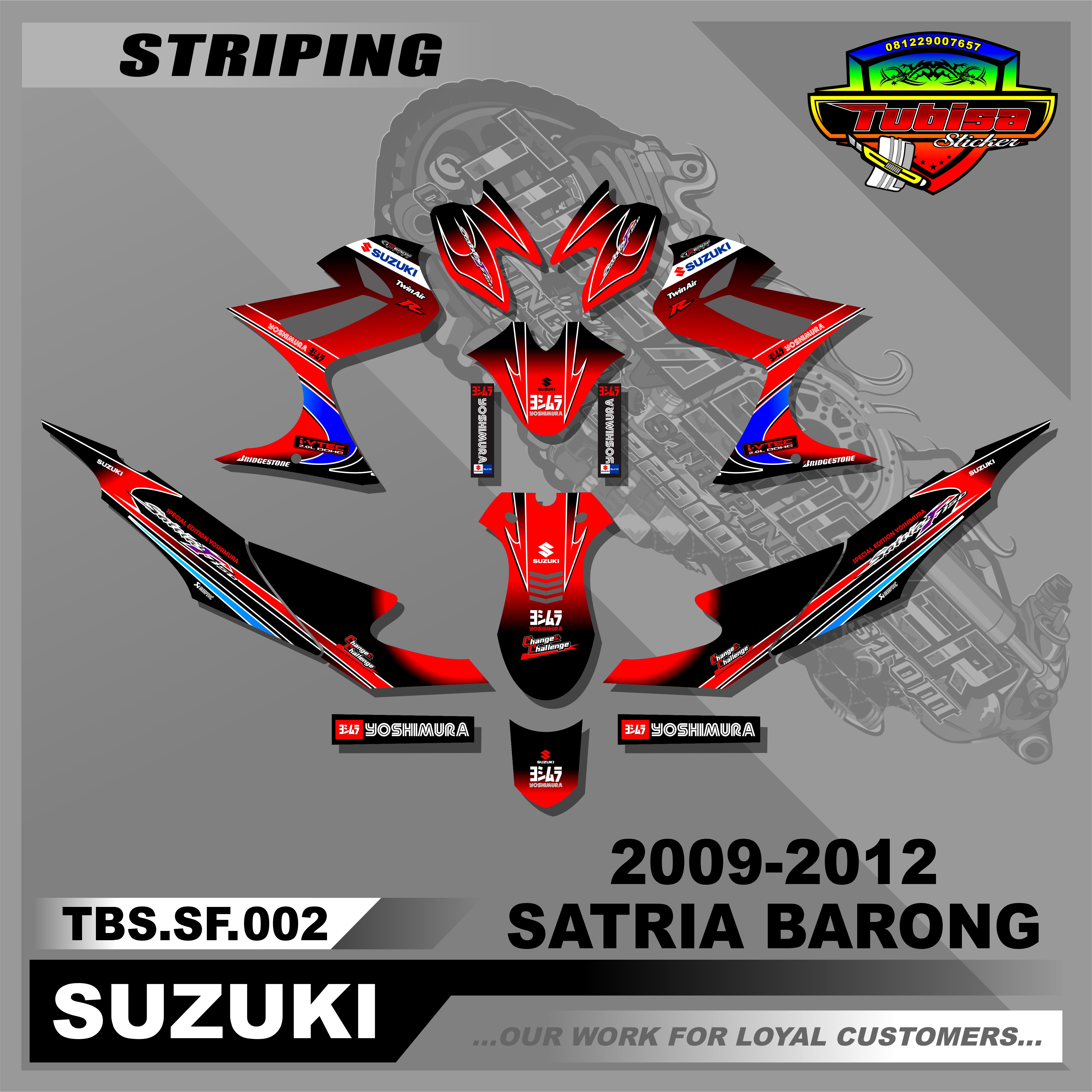 Sticker Decal Full Body Satria Barong - Sticker Decal Satria Barong. TBS.SF.002 | Lazada Indonesia