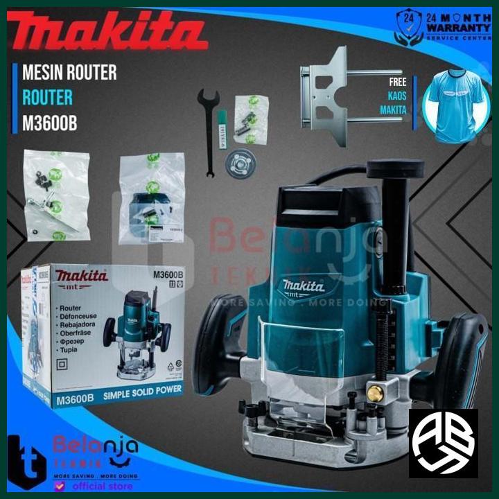 MAKITA MT MESIN ROUTER M 3600 B PROFIL KAYU BESAR WOOD TRIMMER M3600B ...