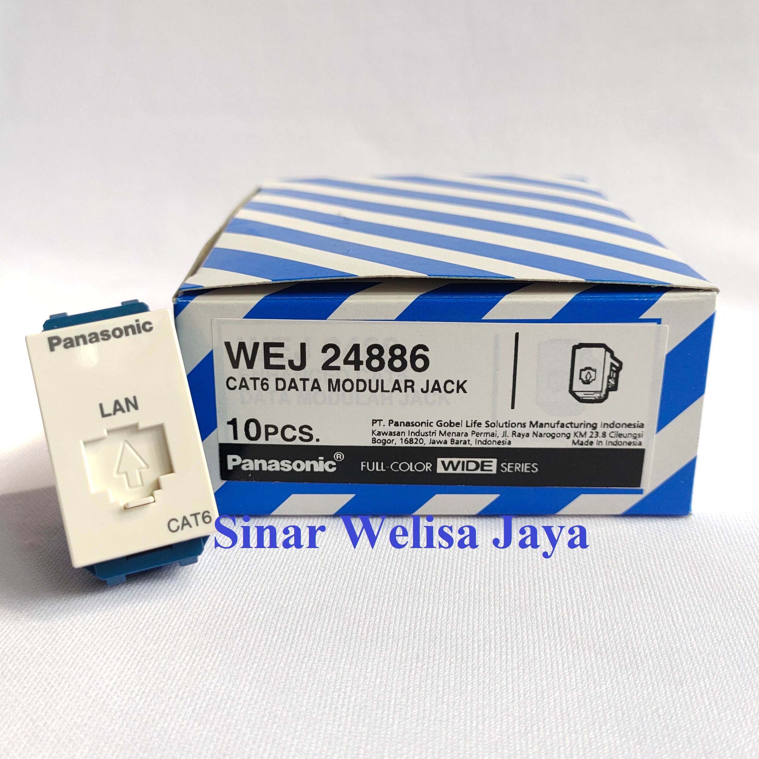 Panasonic Socket Data Cat 6 Modular Jack - WEJ 24886 | Lazada Indonesia