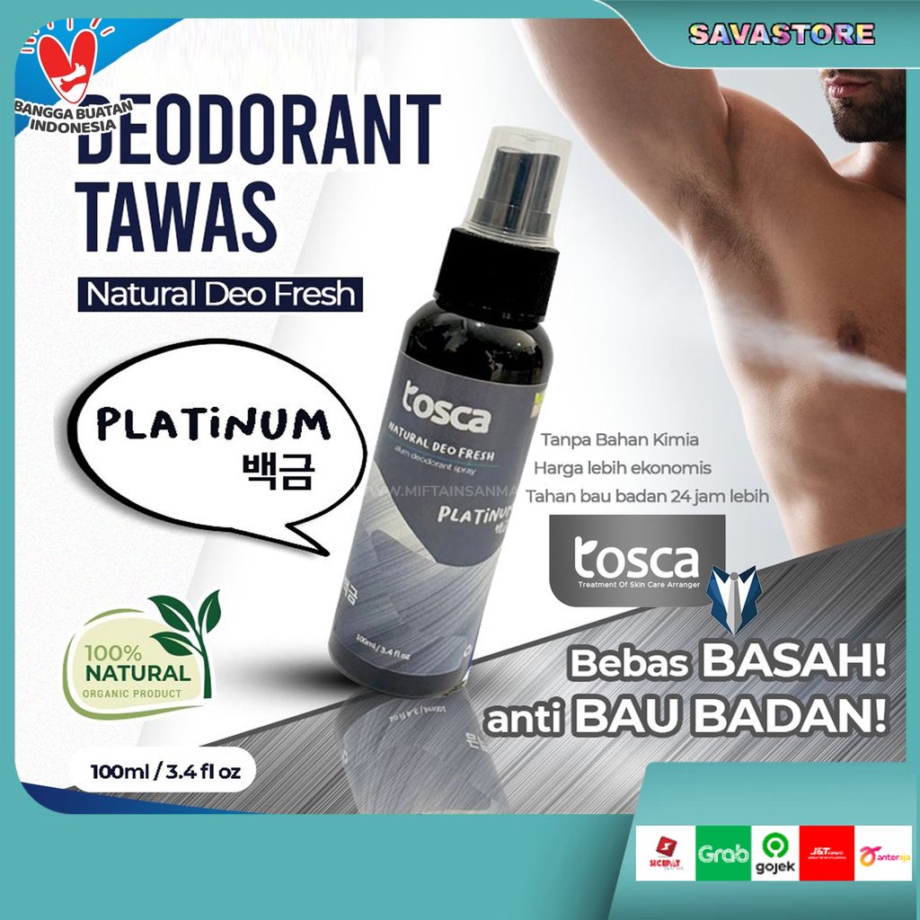 DEODORANT TAWAS SPRAY / NATURAL DEO FRESH 100ML TOSCA / DEODORAN SPRAY ...