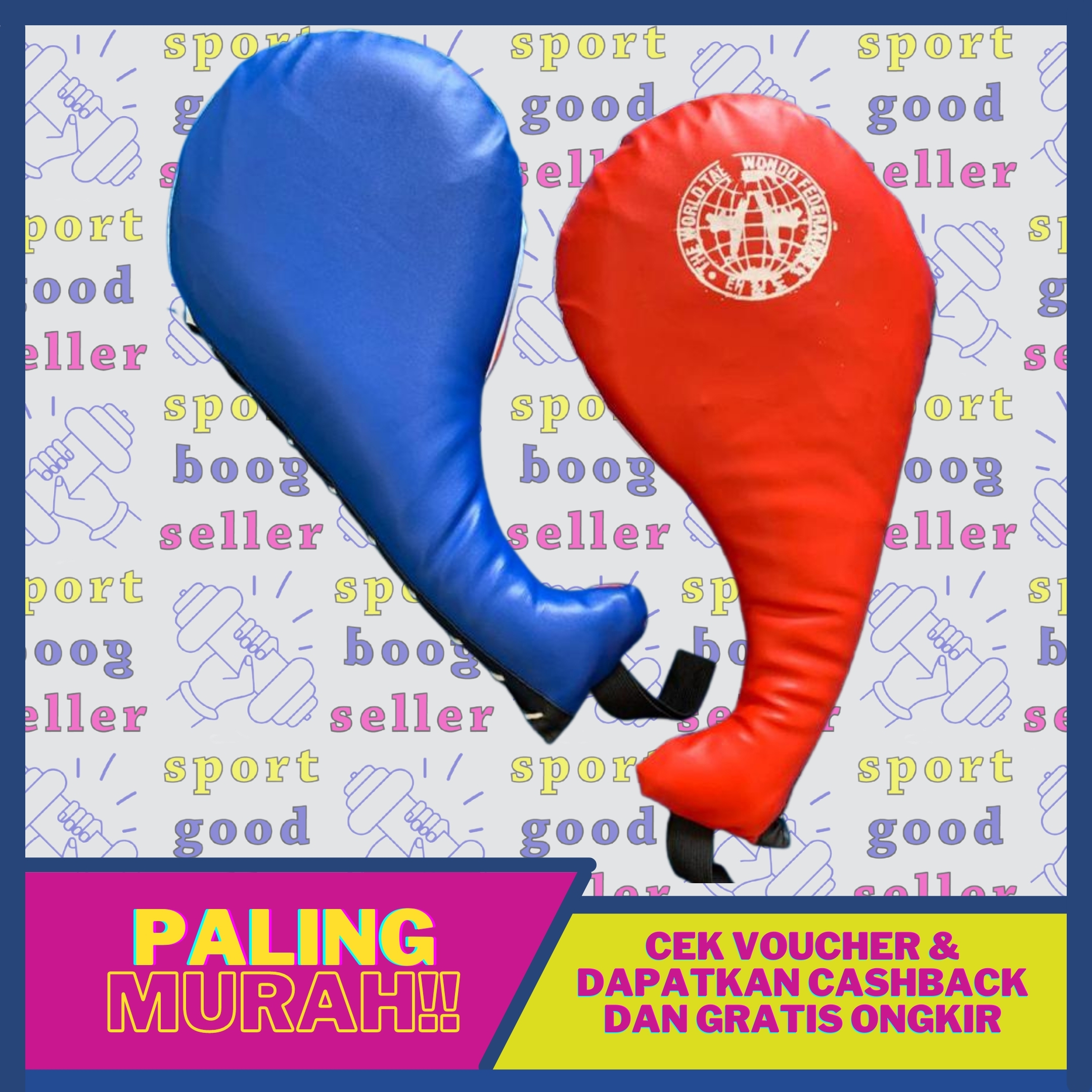 KICK TARGET TAEKWONDO JUMBO DOUBLE KARATE PAD | Lazada Indonesia