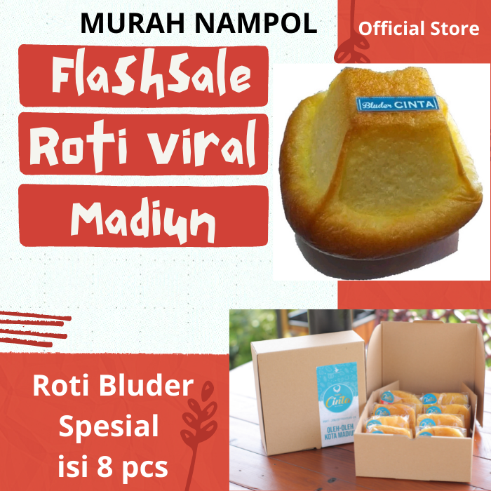 (PAKET FLASH SALE) Roti Bluder Cinta Madiun Oleh oleh Khas Makanan ...