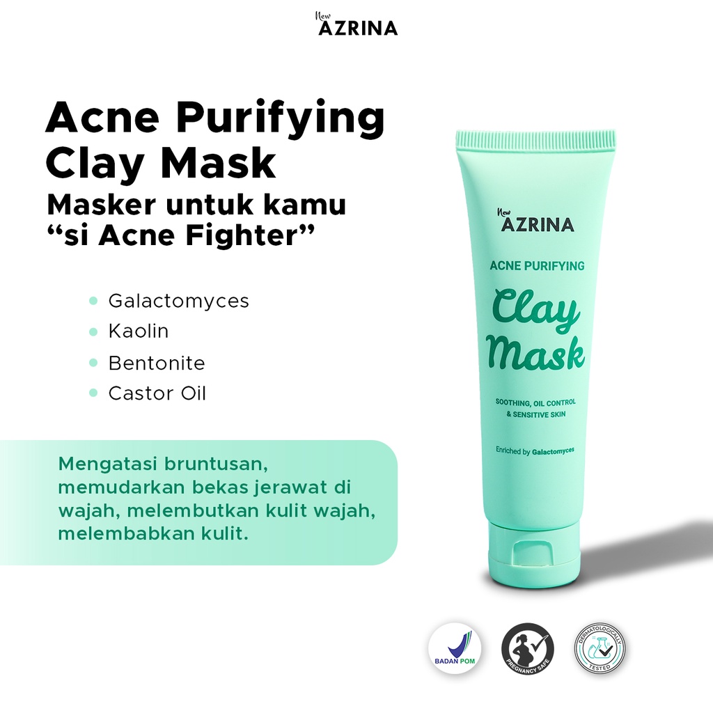 Azrina Acne Purifying Clay Mask | Lazada Indonesia