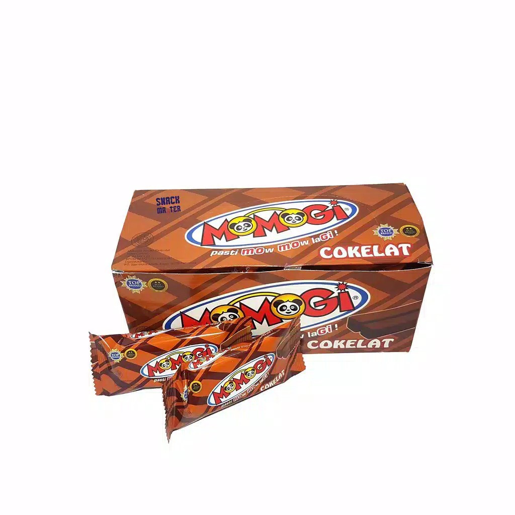 Snack Wafer Momogi Ekstrudat (1 Box 20 pcs x 6gr) cemilan murah dan ...