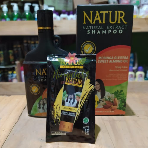 NATUR SHAMPOO NATURAL 140 ML / Natur Shampo Aloevera / Natur Shampo Tea ...