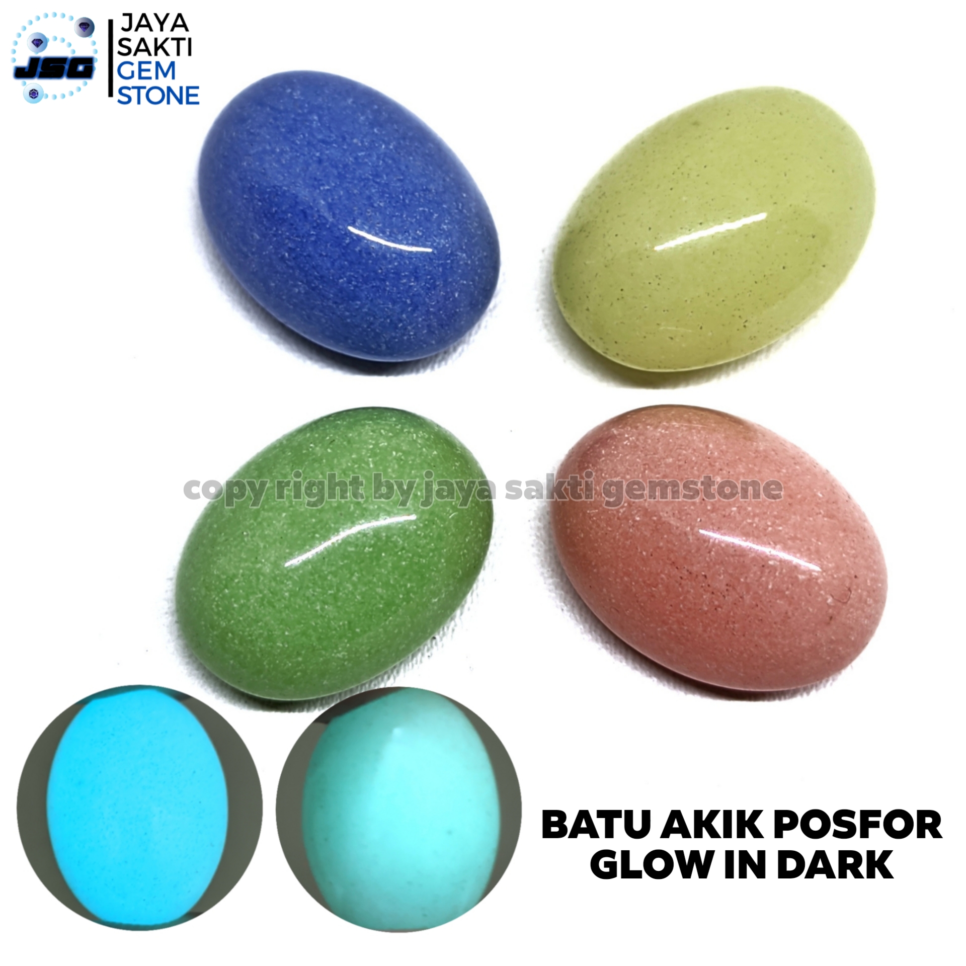 Batu Akik Posfor Nyala Dalam Gelap / Glow In The Dark | Lazada Indonesia