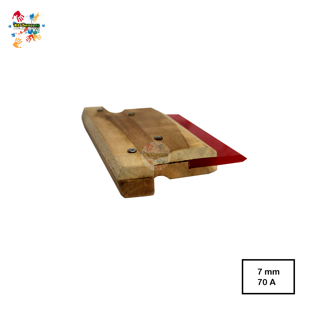 Rakel sablon 10cm karet merah lancip 70A | Lazada Indonesia