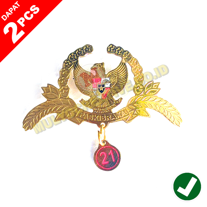 Pin Lencana Paskibraka - Pin Paskibra Indonesia Model Sayap Full Logam ...