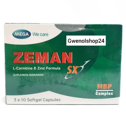ZEMAN SX 30'S KAPSUL MEGA / VITAMIN KESUBURAN PRIA | Lazada Indonesia