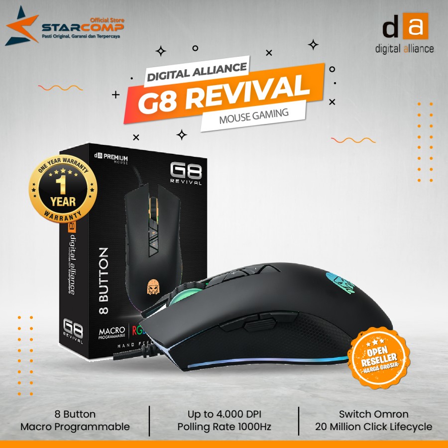 Digital alliance G8 Revival Gaming Mouse | Lazada Indonesia