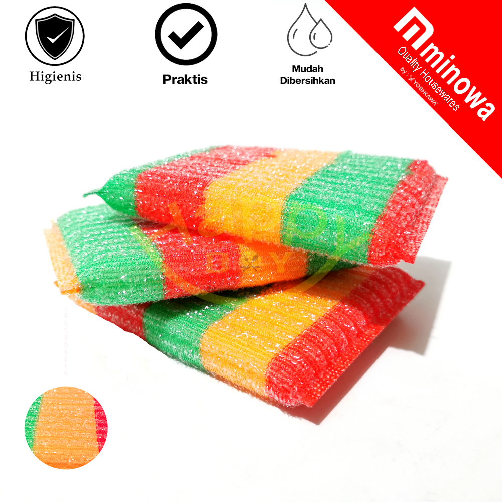 MINOWA SPONGE PENCUCI PIRING | TAPAS PENCUCI PIRING| SPONS CUCI PIRING ...