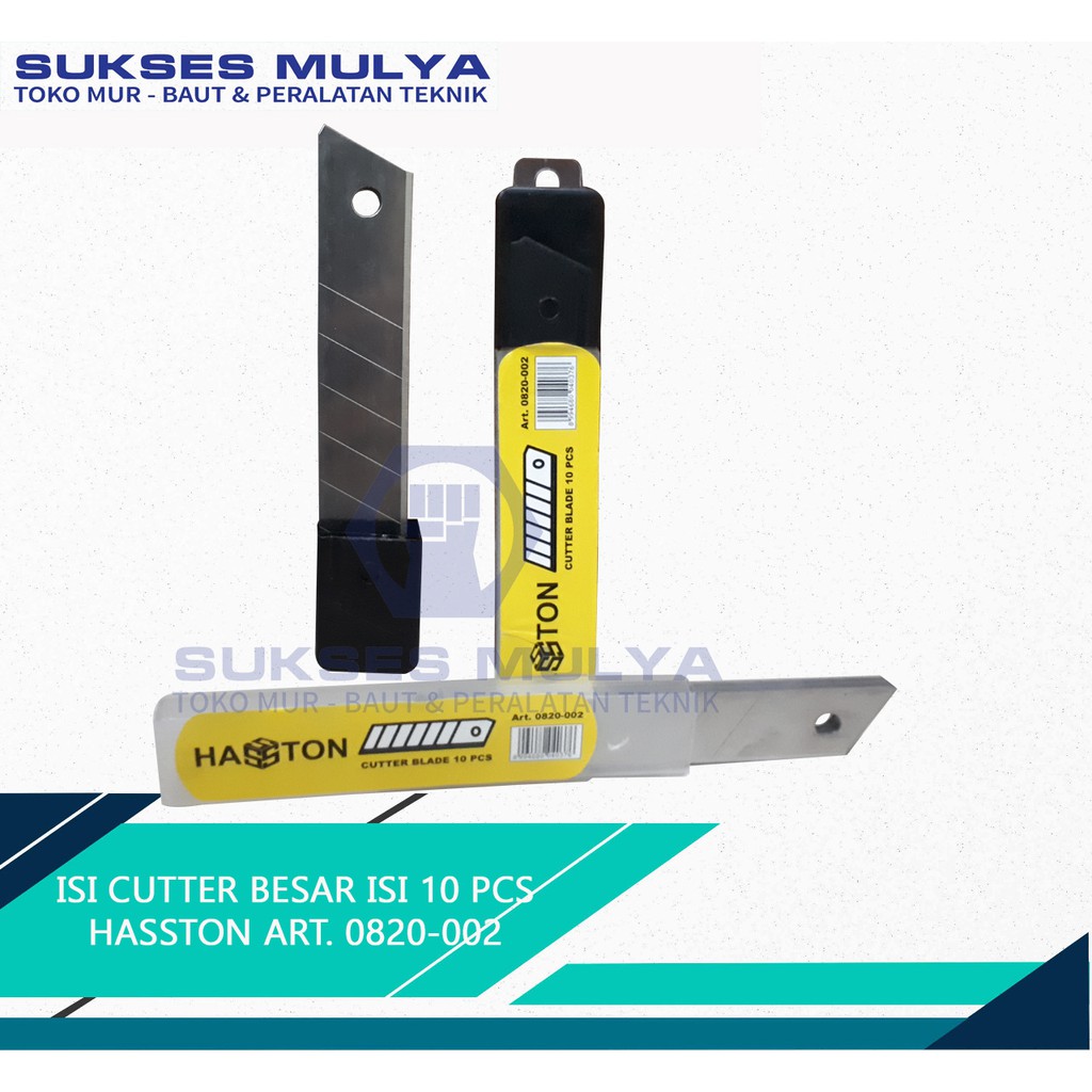 HASSTON ART.0820-002 Isi Cutter Besar 18mm Isi 10 Pcs | Lazada Indonesia