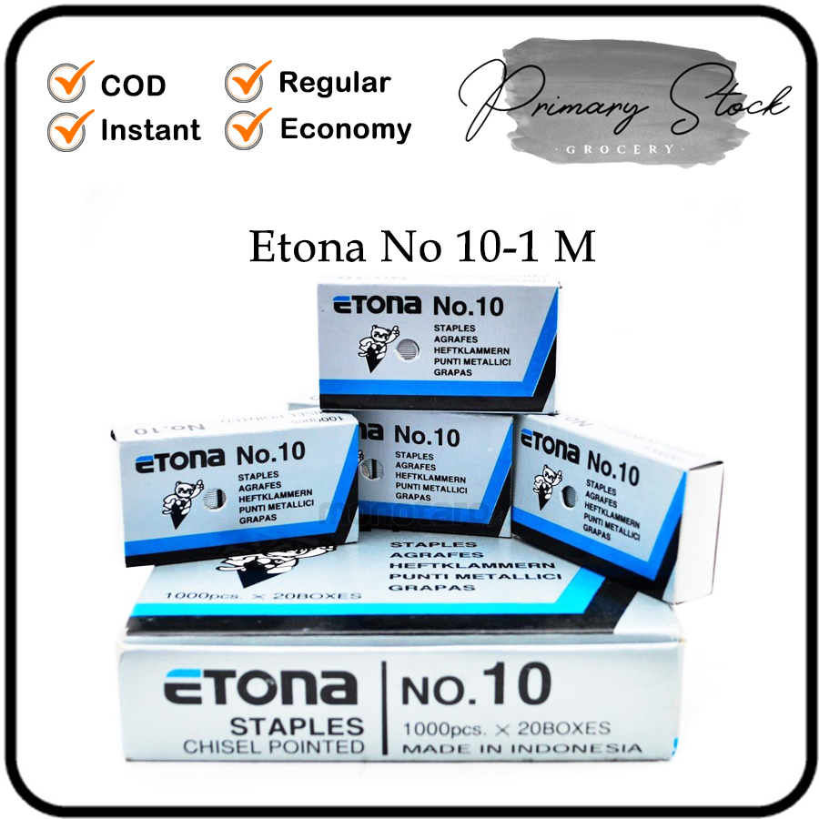 Isi Staples Etona Kecil No. 10 Refill Steples Stapler Isi Hekter ...