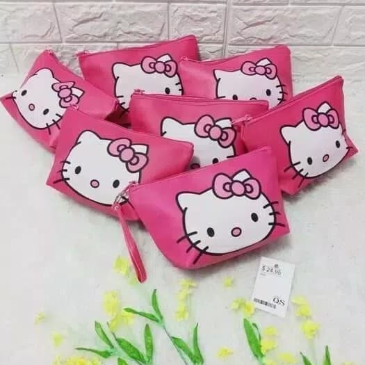 Tas Kosmetik / Pouch / Kotak Pensil Sablon Hello Kitty / Tokobelanja ...