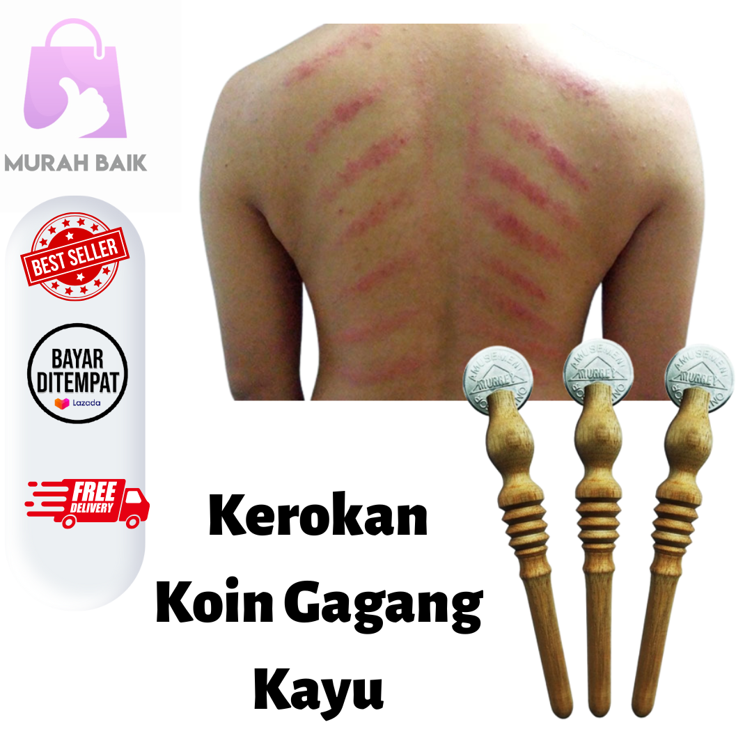 Murah baik - Kerokan Koin Gagang Kayu - Kerokan Koin Masuk Angin ...