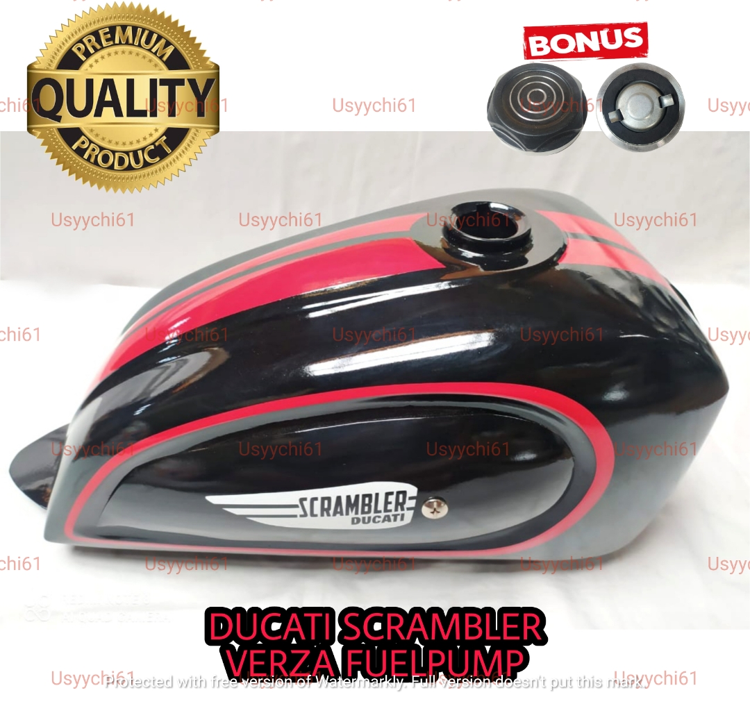 Tangki Cat VERZA Custom Fuelpump injeksi Motif Black Red | Lazada Indonesia