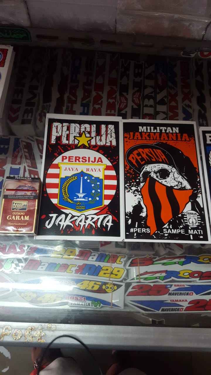 #STIKER Sedang Persija Jakarta #Jak Mania PER 1 LEMBARAN #BANDAR STIKER ...