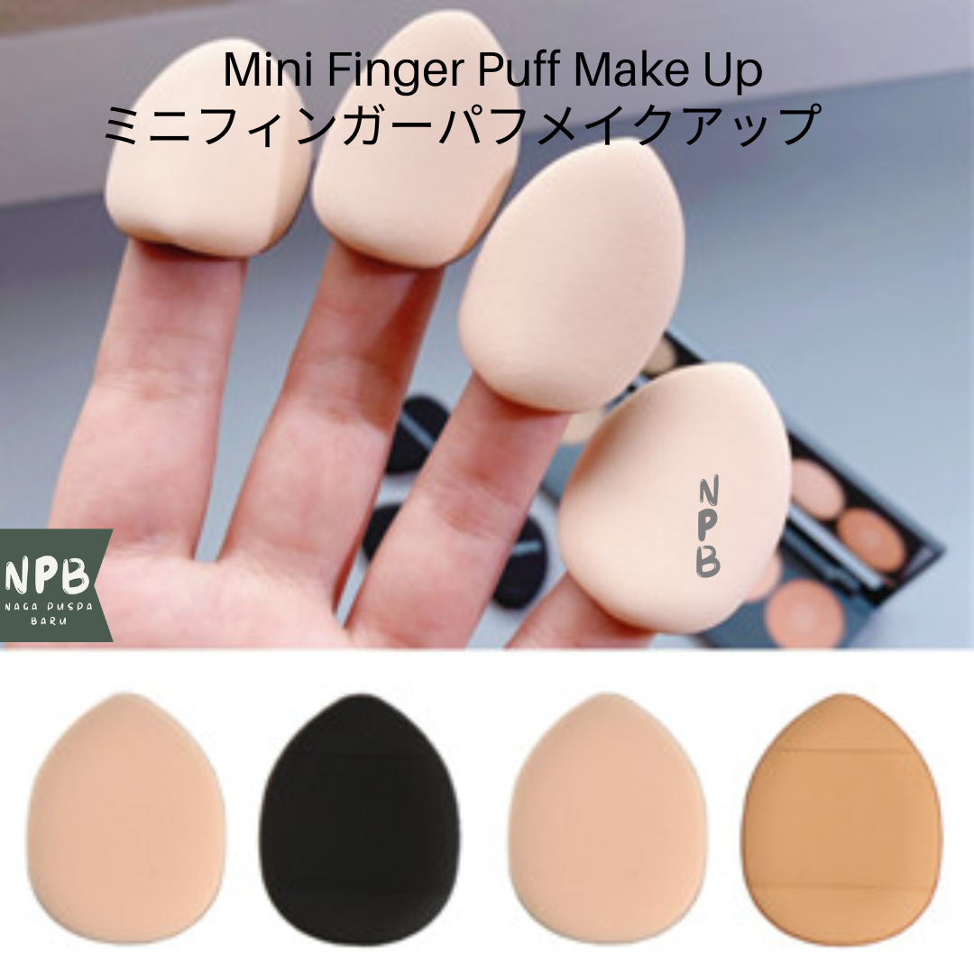 Finger Spons Puff Bedak Mini Ujung Jari - Mini Finger Puff Make Up ...