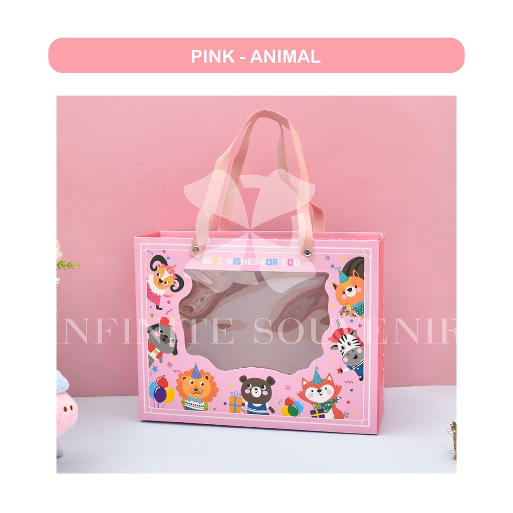 Gift Box Bag dengan Drawer / Paper Bag Box Ulang Tahun / Box Souvenir ...