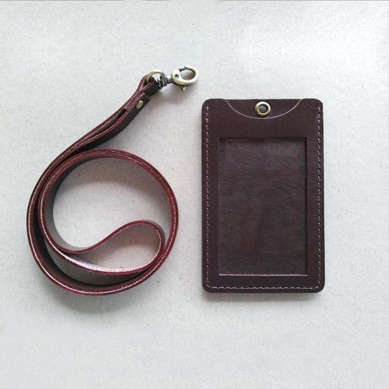 Dompet id Card Elegant Casual Pria Wanita Tas ID Card kulit asli ...