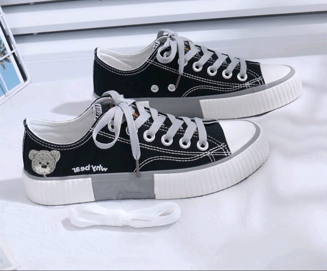SEPATU SNEAKERS WANITA WHY BEAR TERBARU 2022 SEPATU ESTETIK OOTD TREND ...