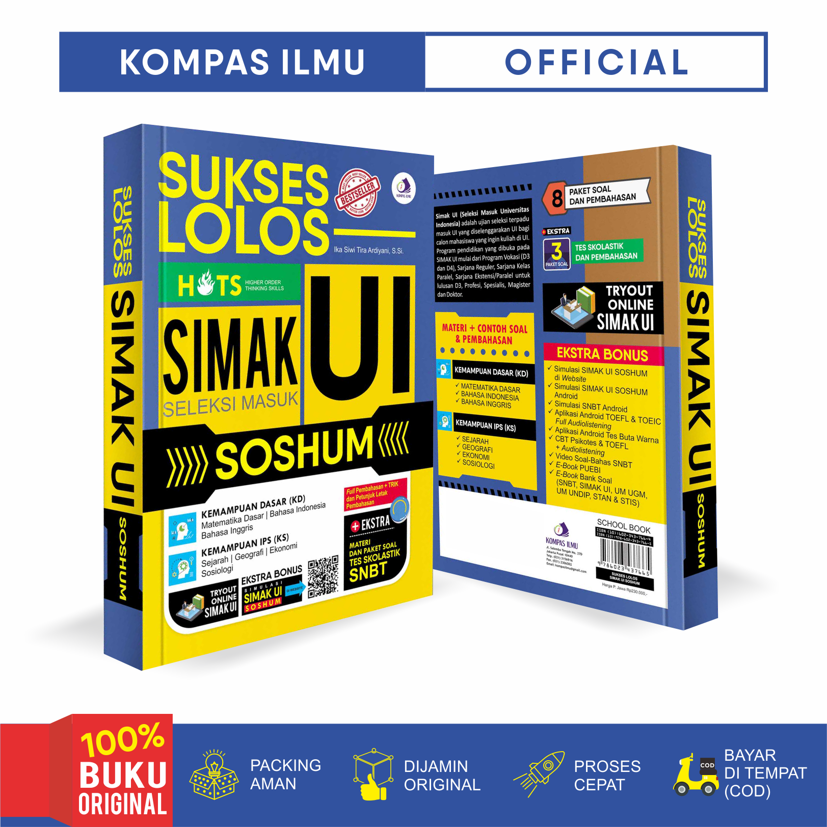 Buku SIMAK UI Terbaru | Sukses Lolos SIMAK UI SOSHUM | Lazada Indonesia