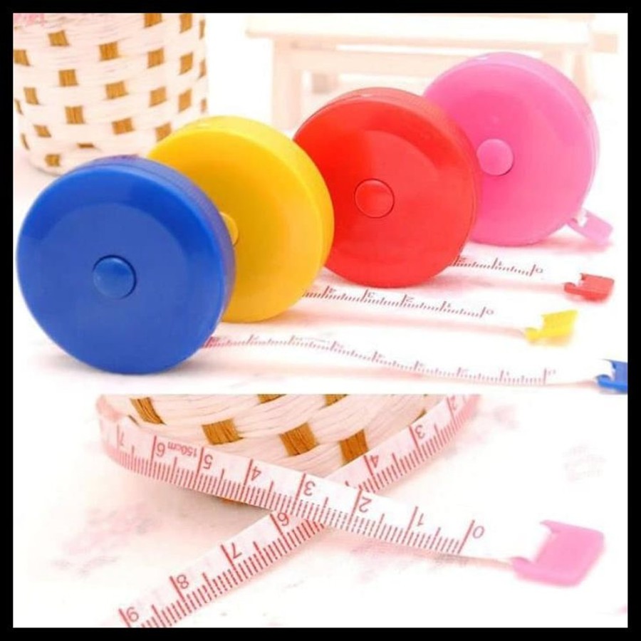 Meteran gulung mini meteran 150cm meteran pengukur lingkar perut ...