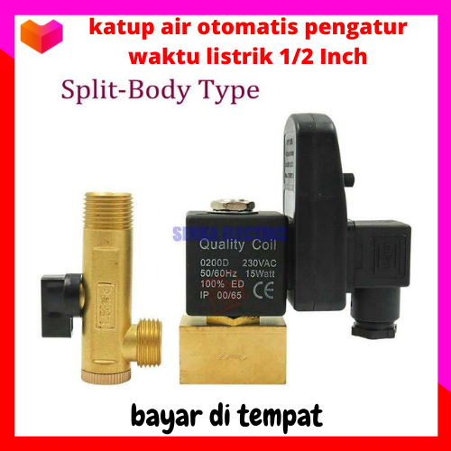 Electric Solenoid Timer Auto Water Valve 1/2 Inch 16Bar 230VAC | Lazada ...