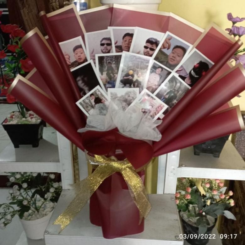 Buket Polaroid Custom | Bucket Foto | Bucket Murah | Lazada Indonesia