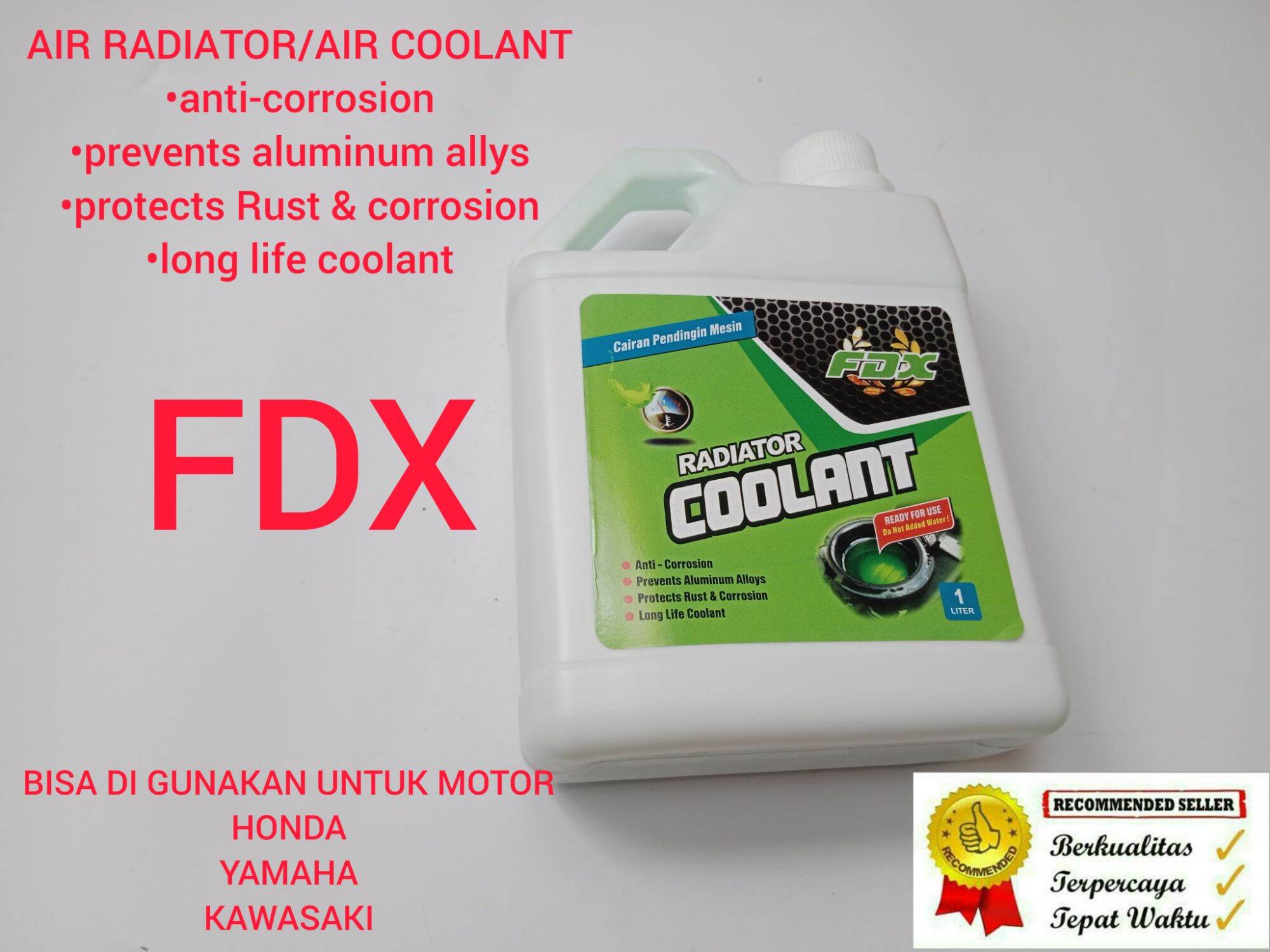 AIR RADIATOR-RADIATOR COOLANT FDX isi 1L/cairan pendingin mesin motor ...