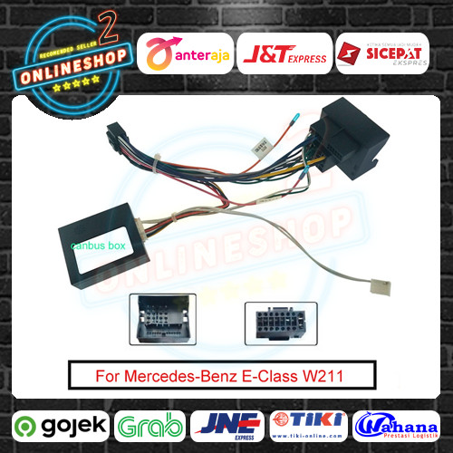 Socket PNP & Canbus Mercy Benz E Class W211 01-09 Head Unit Android ...