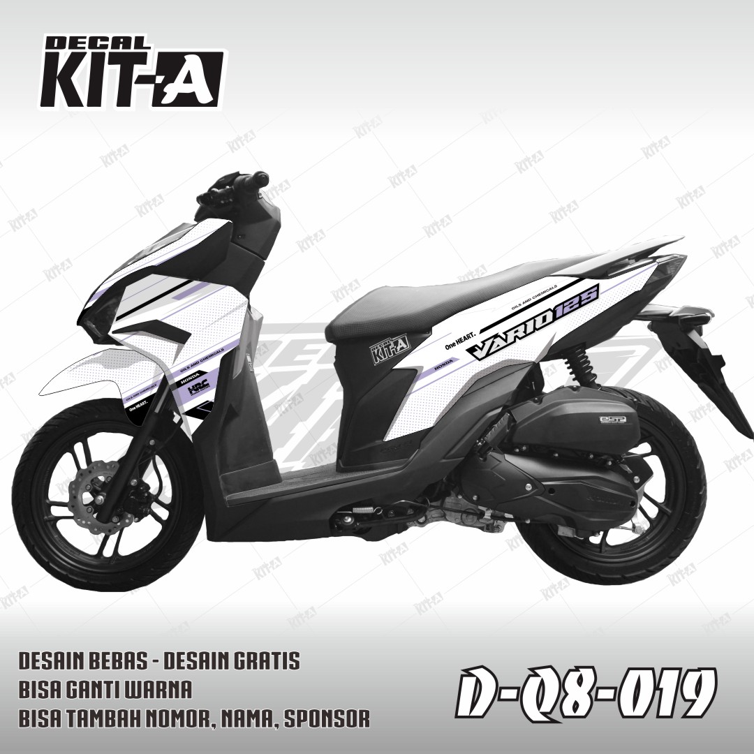Decal Vario 125 2023 2022 decal Vario 125 2023 2022 DESAIN WARNA PUTIH ...