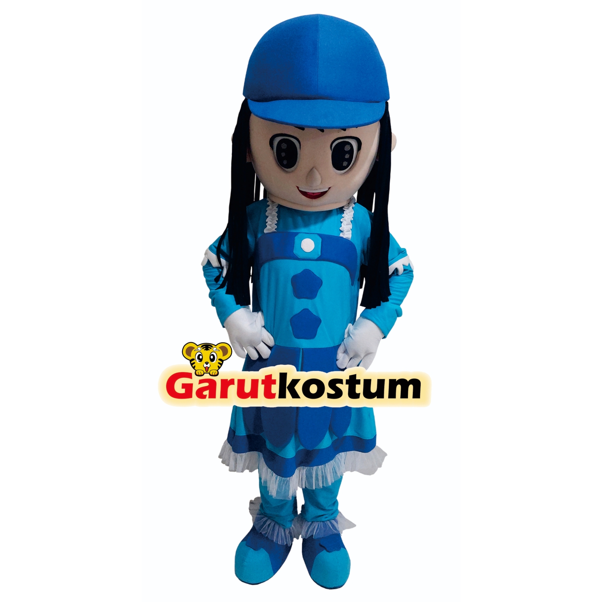 Kostum maskot badut sailormon topi biru karakter costume dewasa lucu ...