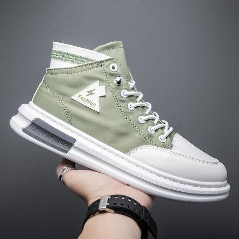 Sepatu Sneaker High Canvas Sepatu Canvas Sepatu Olahraga Pria | Lazada ...